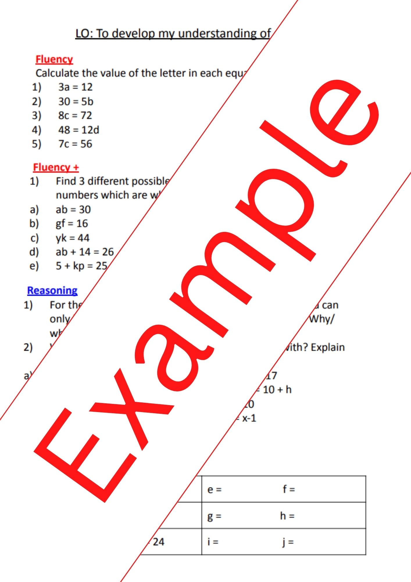 Year 6 Algebra Revision Consolidation Lesson PowerPoint And Worksheet Year 6 Algebra Revision Consolidation Lesson PowerPoint And Worksheet