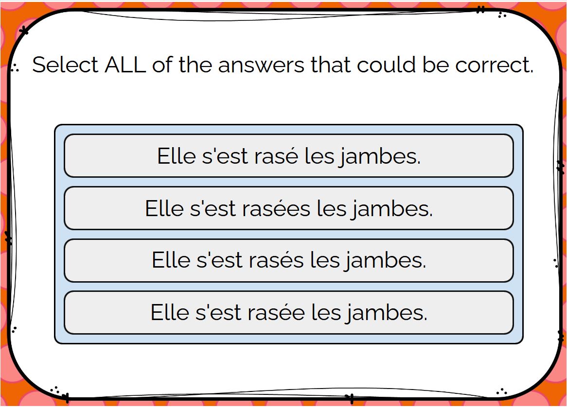 Boom Cards™ - French - Passé Composé of reflexive verbs | Teaching ...