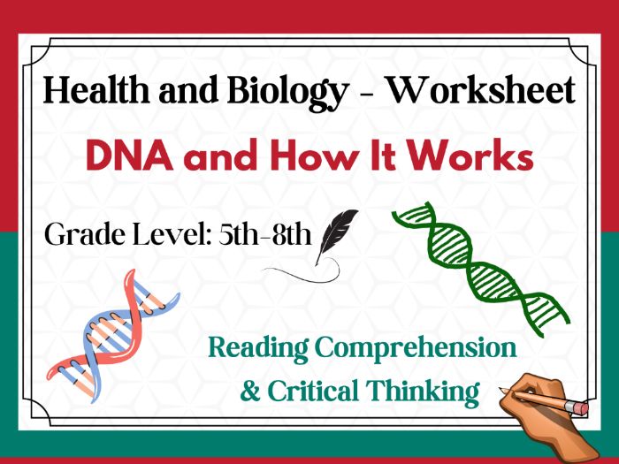 Health and Biology : Reading Comprehension Passages & Questions ...