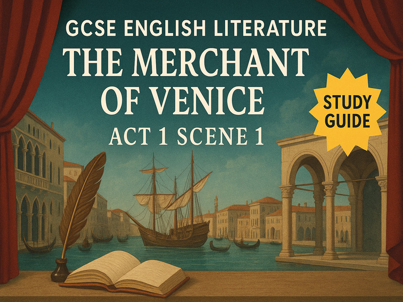 The Merchant of Venice Act 1 Scene 1 Study Guide | Summary, Analysis ...