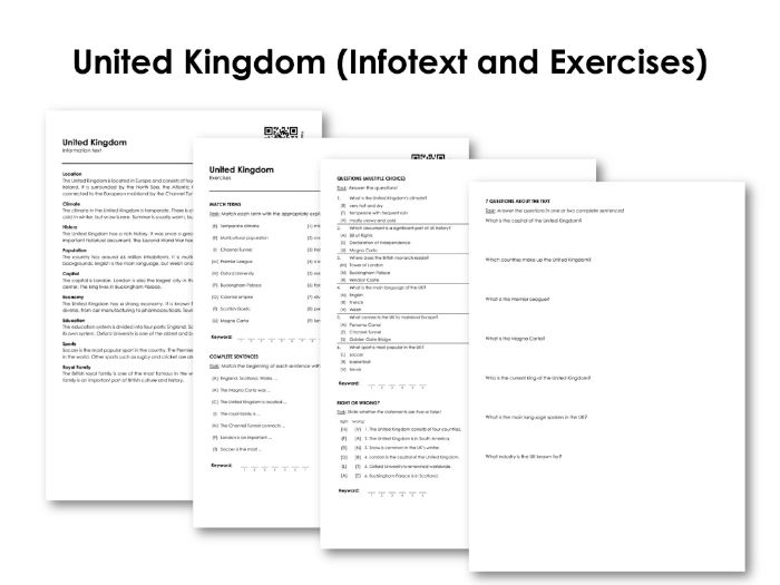 United Kingdom (Infotext and Exercises) | Teaching Resources