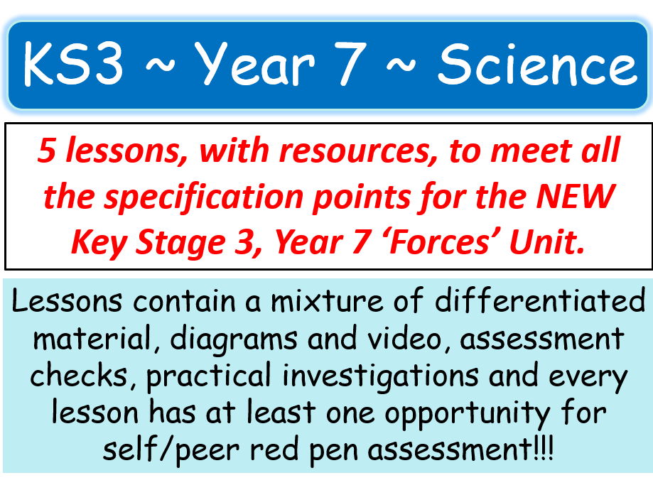 NEW KS3 ~ Year 7 ~ Forces | Teaching Resources