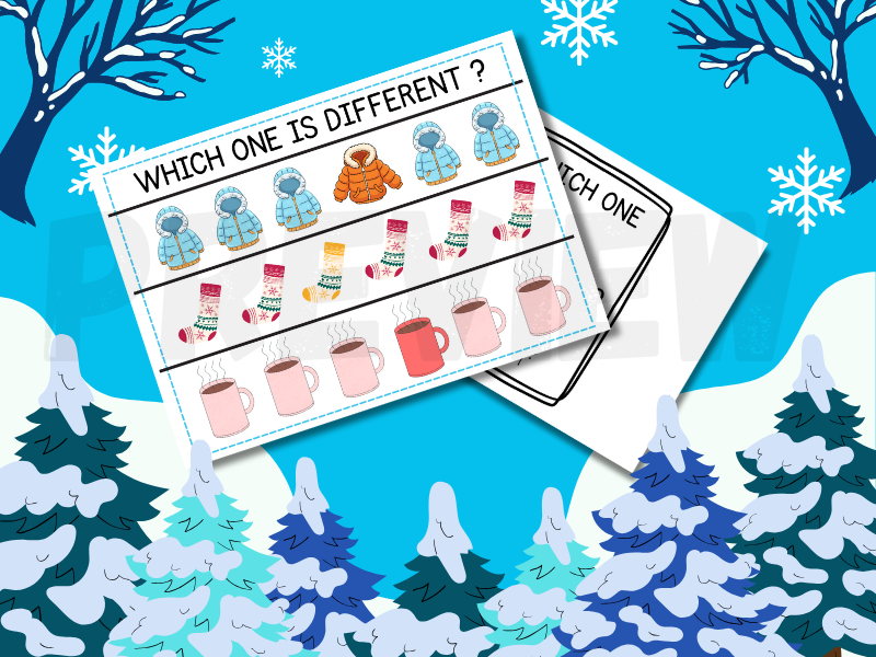 Which One Is Different? Winter Spot the Odd One Out Activity | EYFS ...