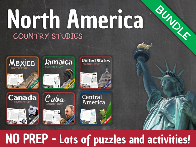 Country Studies Bundle (North America) | Teaching Resources