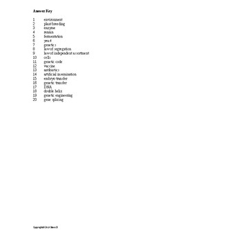 Historical Development of Biotechnology Word Scramble for Biotechnology ...