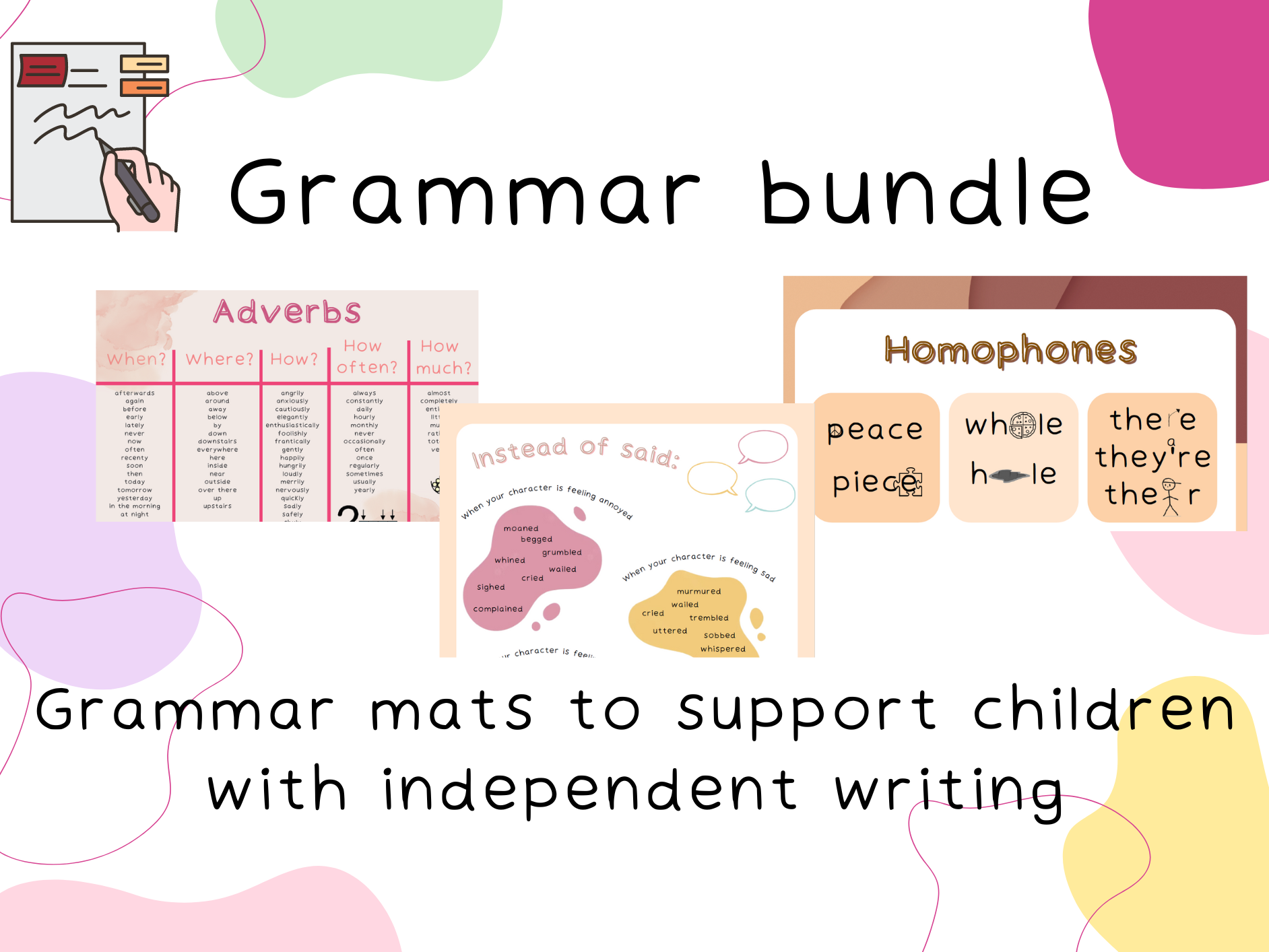 Ready Made Grammar Poster Bundle Teaching Resources Ready Made Grammar Poster Bundle Teaching Resources