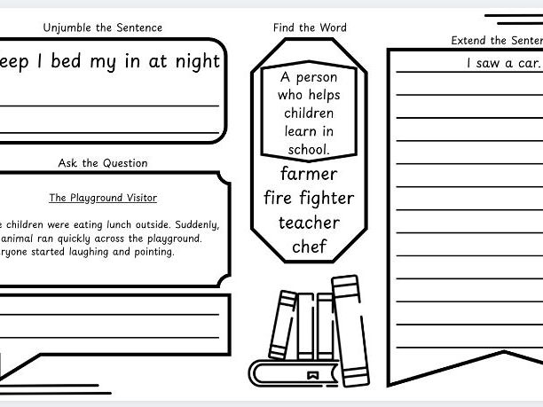 Independent Literacy Sheets | Teaching Resources