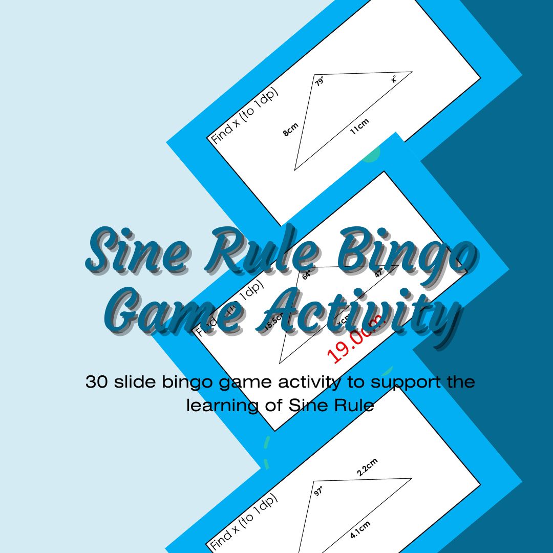 Sine Rule Maths Bingo Game Activity | Teaching Resources