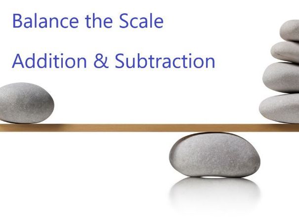 Balance the Scale Add & Subtract 20 | Teaching Resources