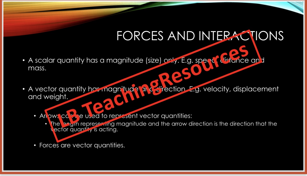 Physics forces revision/teaching topic powerpoint | Teaching Resources