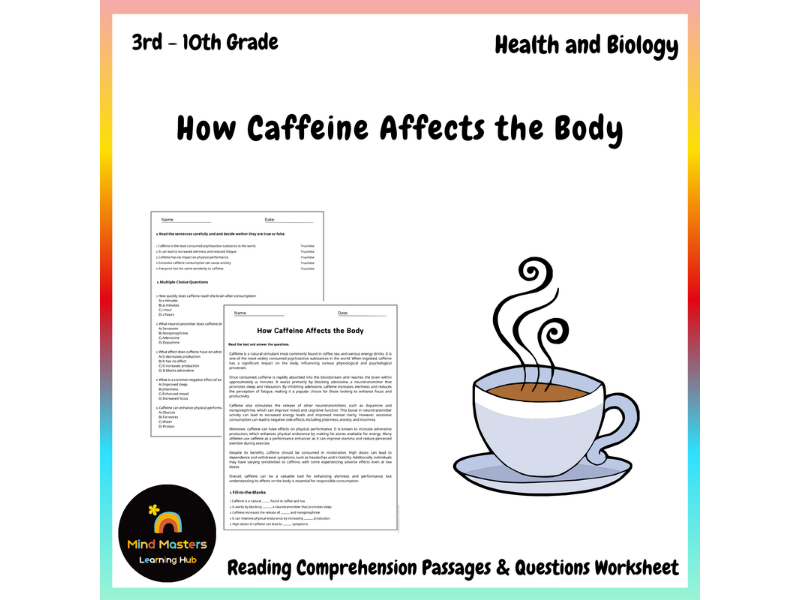 How Caffeine Affects the Body Reading Comprehension Passages ...