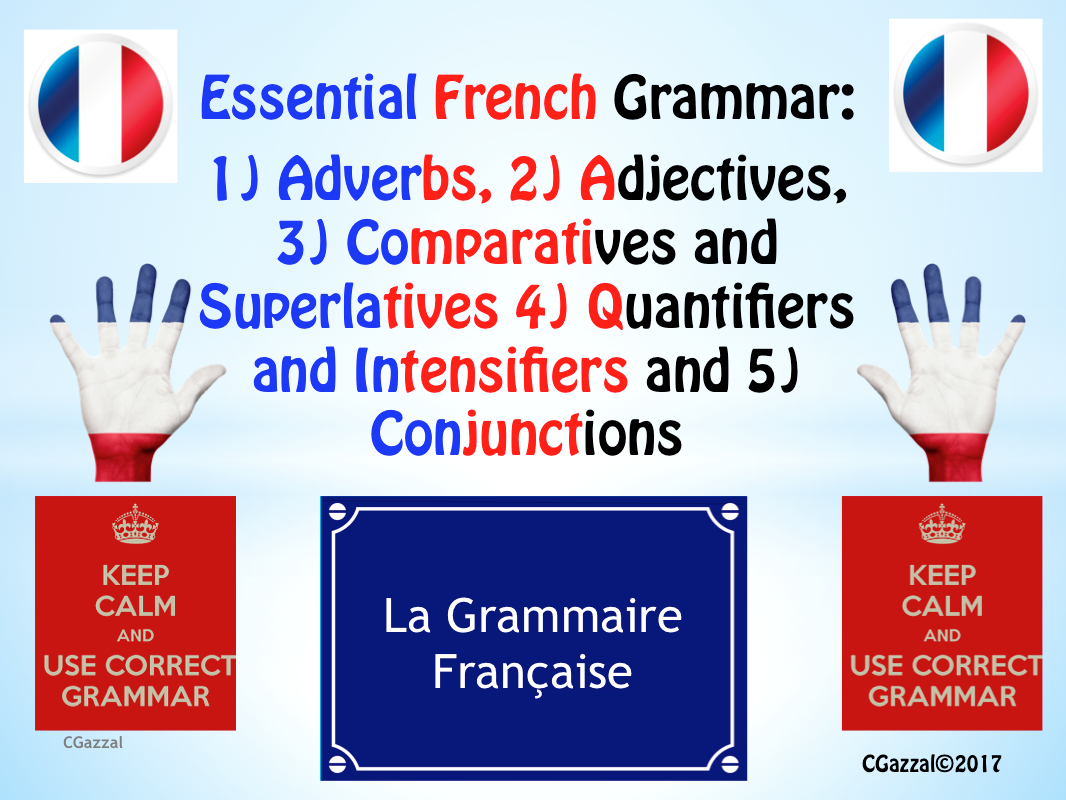 Essential French Grammar Pack 1 Teaching Resources