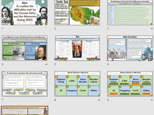 GCSE History Edexcel The American West Unit 1 Bundle (9 lessons) | Teaching Resources