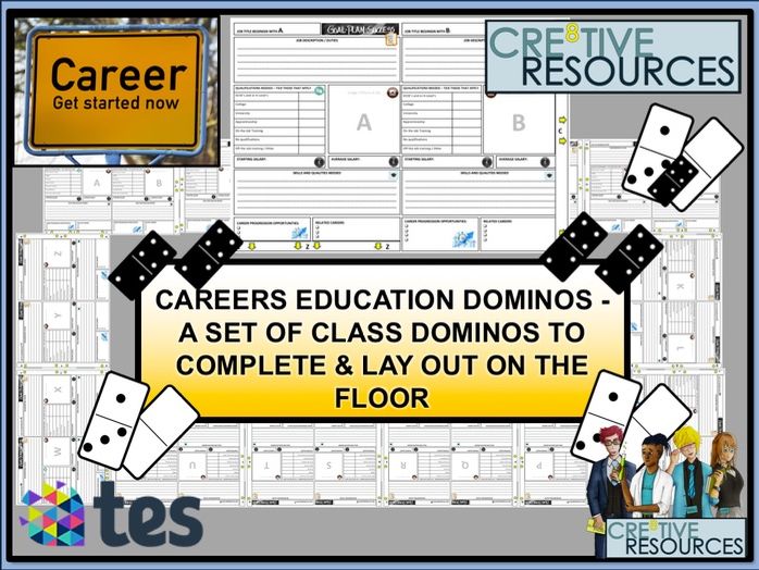 Careers Lesson Dominos by thecre8tiveresources | Teaching Resources