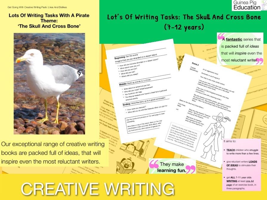 Lots Of Writing Tasks With A Pirate Theme 'The Skull And Cross Bone' (7 ...