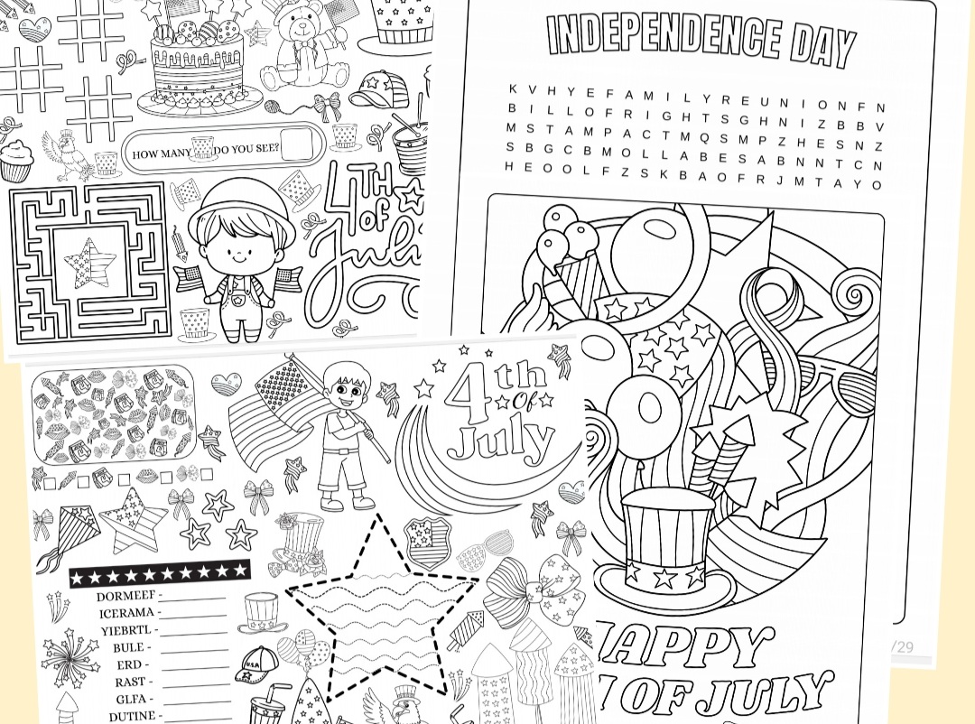 Independence Day 4th of July Activity Book | Teaching Resources