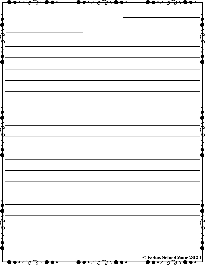 Blank Friendly Letter Templates - Printable | Teaching Resources
