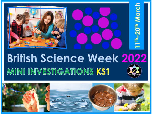 British Science Week 2022 KS1 Mini Experiments Teaching Resources