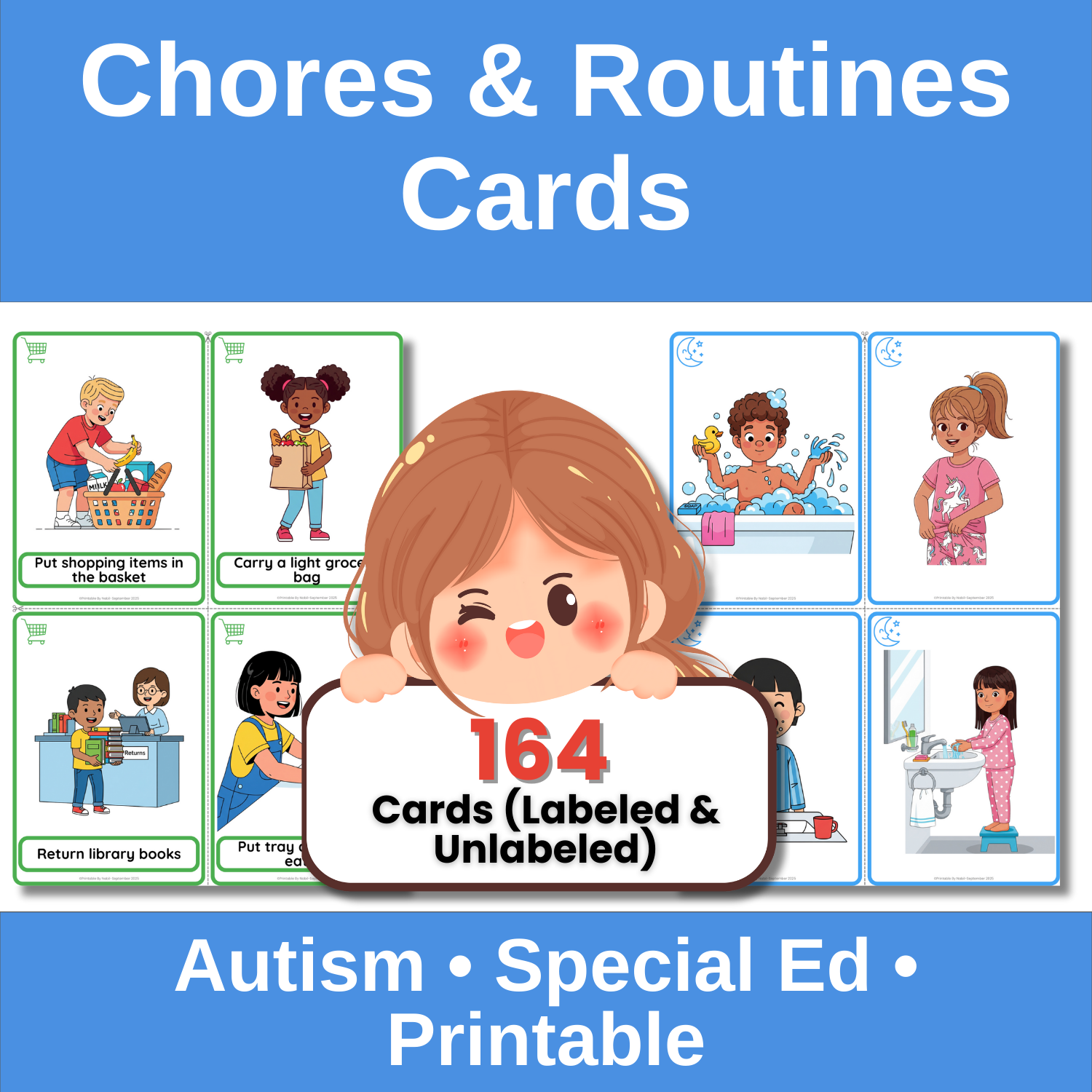 Chores & Routines Cards for Autism | Special Education Visual Supports ...
