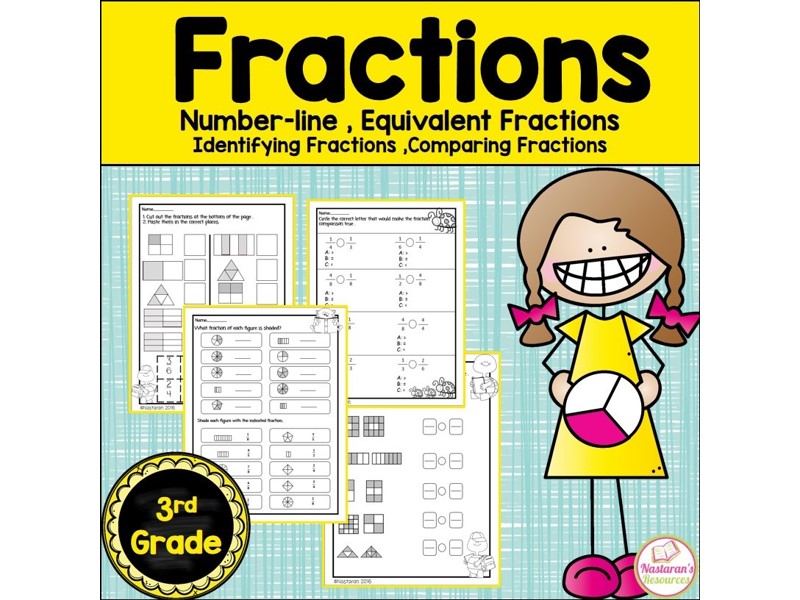 Fractions Worksheets Equivalent Fractions Fractions On The Number Line