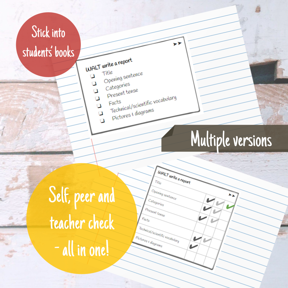 Success Criteria for Report Writing | Teaching Resources