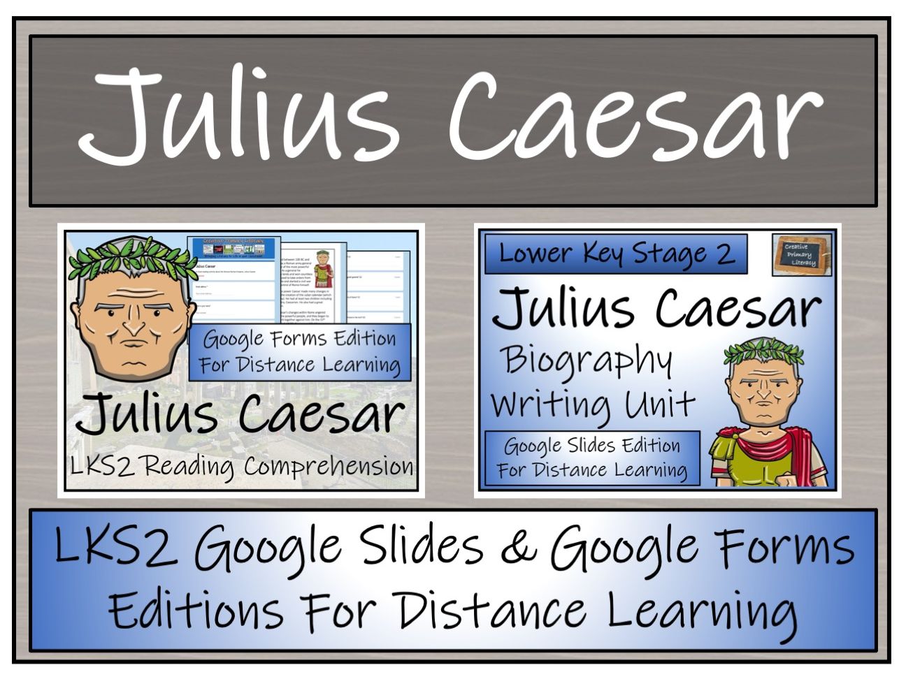LKS2 Julius Caesar Biography & Reading Comprehension Bundle | Digital ...