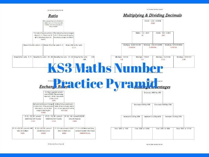 Secondary Maths Resources: Number Worksheets for KS3, KS4, GCSE | Tes