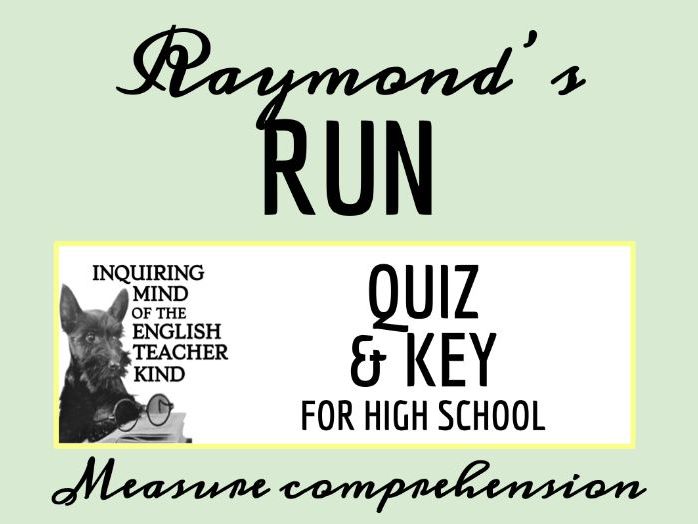 "Raymond's Run" by Toni Cade Bambara Resource Bundle | Teaching Resources