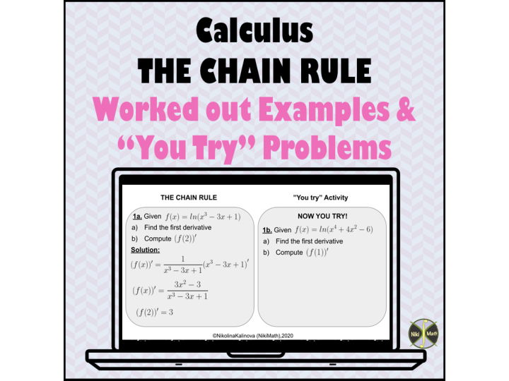 Calculus: The Chain Rule - "You try" Activity | Teaching Resources