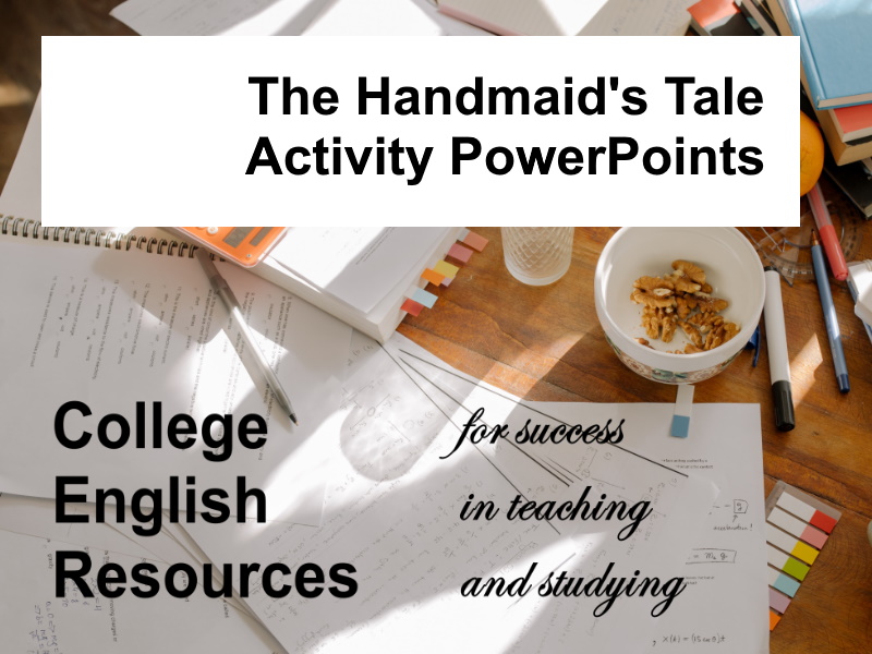 The Handmaid's Tale Activity PowerPoints | Teaching Resources