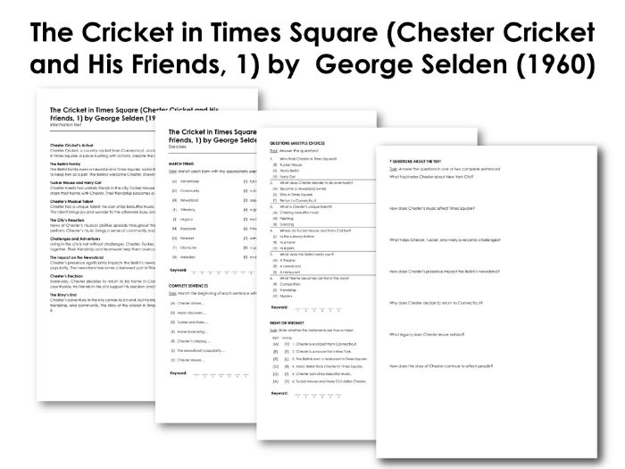 The Cricket in Times Square (Chester Cricket and His Friends, 1) by ...