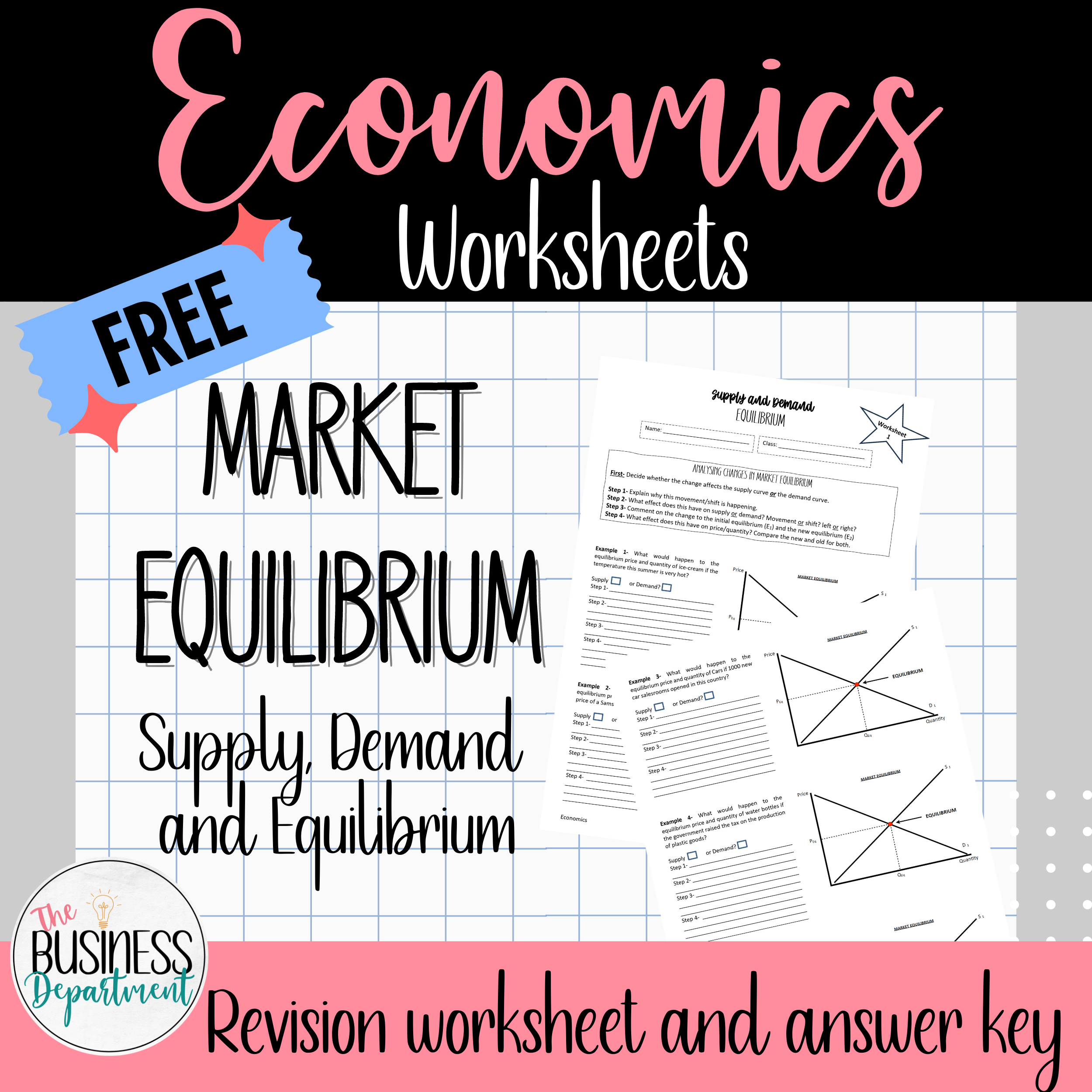 FREE Economics worksheet | Market Structures | Supply and Demand ...