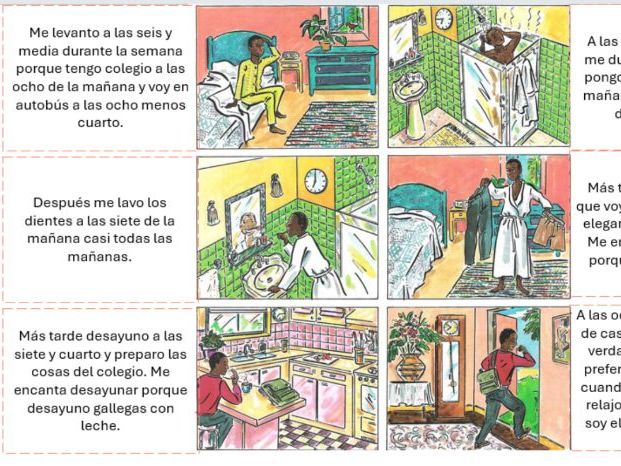 Rutina diaria (daily routine) - reading | Teaching Resources