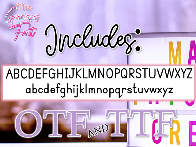 Font "The Genesis Font"| Clear Versatile Font | Minimalist, Refined ...