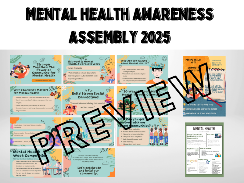Mental Health Awareness Week 2025 Assembly & Competition Pack ...
