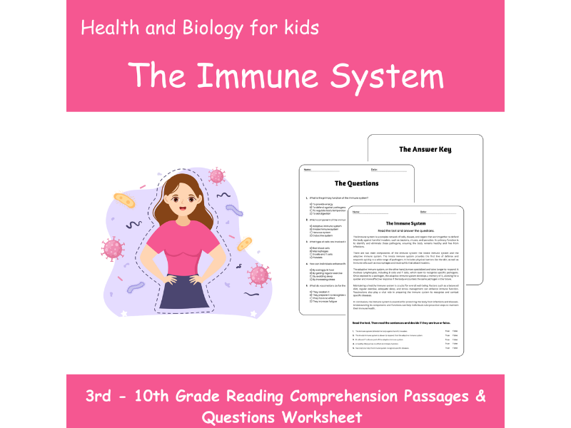 The Immune System: The Body's Defense Mechanism: Reading Comprehension ...