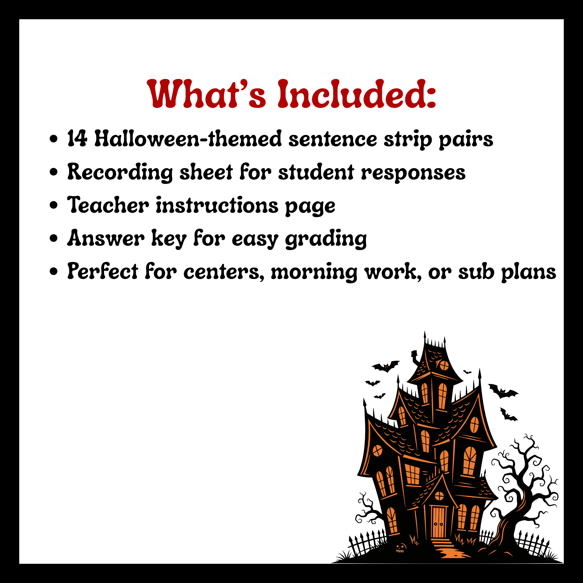 Halloween Compound Sentences Commas & Conjunctions | Grammar Activity ...