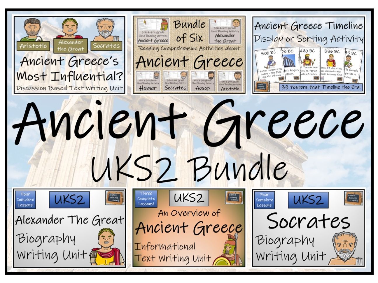 UKS2 History - Ancient Greece Display, Reading Comprehension & Writing ...