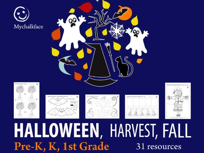 Halloween, Harvest, Fall Resources for Pre-School. Kindergarten, Ist ...