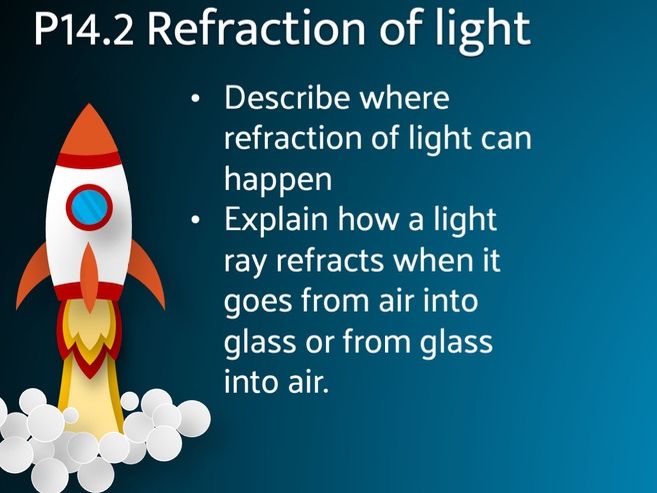P14.2 Refraction of light | Teaching Resources
