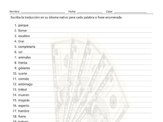 Conditional Sentences Types 0 and 1 Translating Spanish Worksheet ...