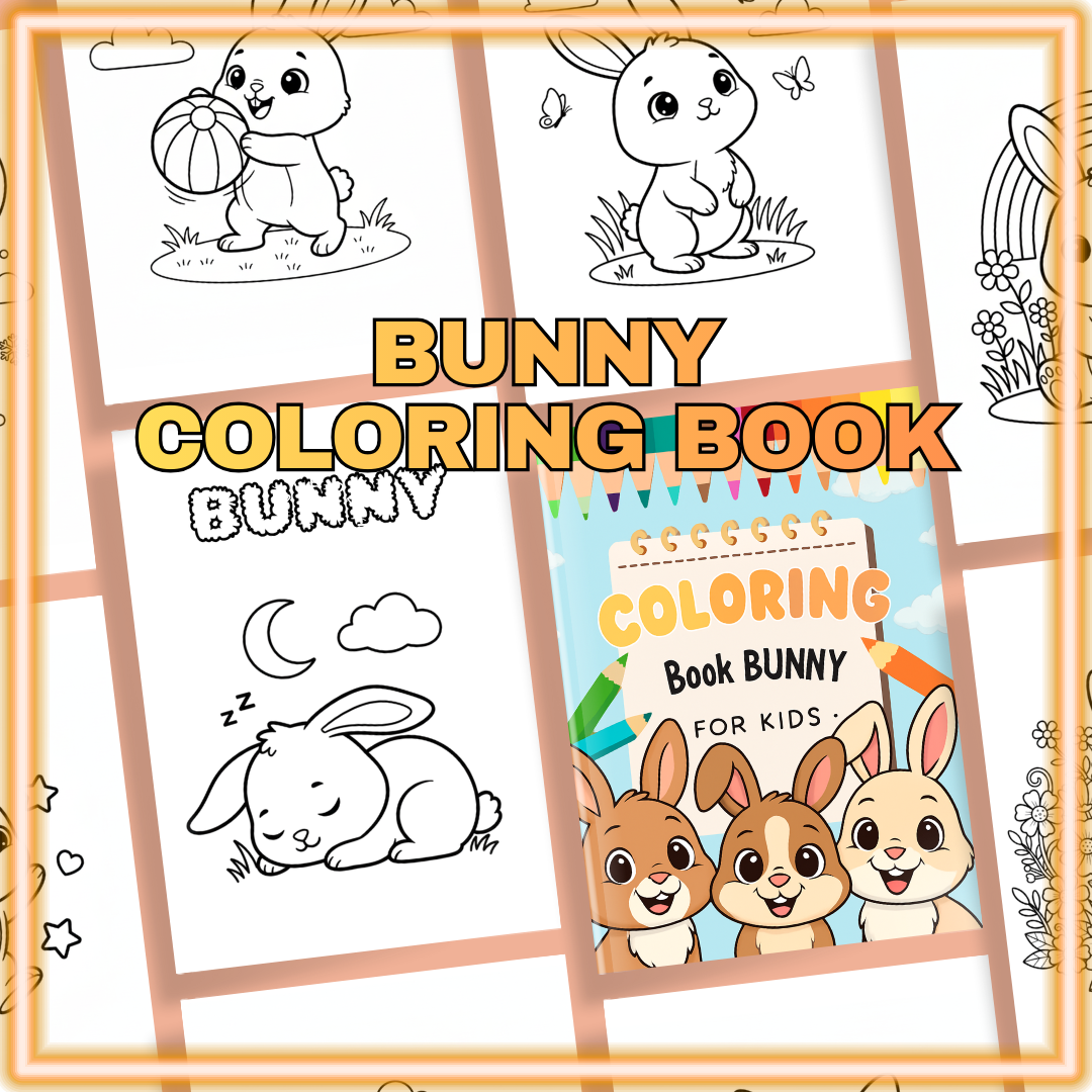 Bunny Colouring Pages for Kids | 20 Printable Rabbit Colouring Sheets ...