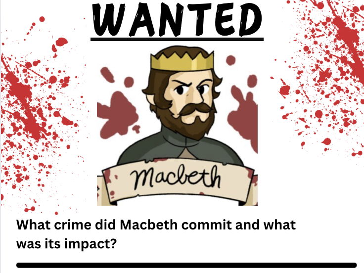 Macbeth and Lady Macbeth "Wanted" Activity | Teaching Resources