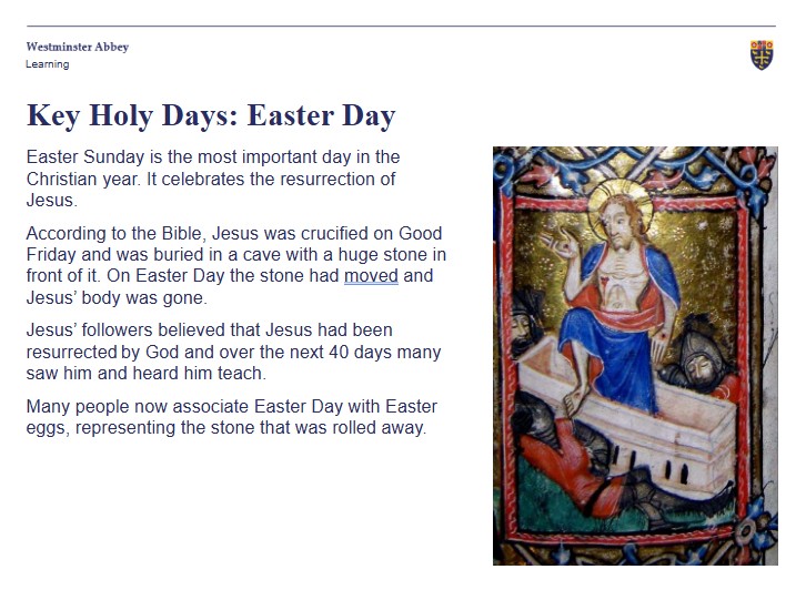 Eastertide, 50 days after Easter: short guide for primary | Teaching ...