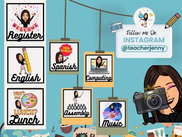 Bitmoji Visual Timetable | Teaching Resources