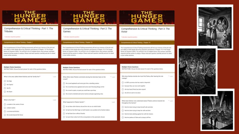 Comprehension & Critical Thinking - Full Book in The Hunger Games ...