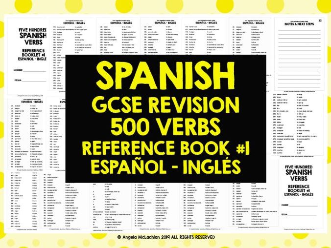 GCSE SPANISH: SPANISH 500 VERBS REFERENCE BOOK #1 by LivelyLearning ... GCSE SPANISH: SPANISH 500 VERBS REFERENCE BOOK #1 by LivelyLearning ...