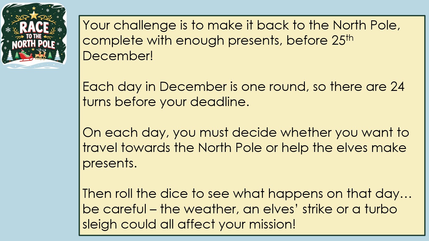 Race to The North Pole Christmas Game | Teaching Resources