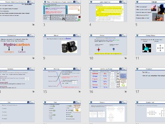 alkanes GCSE ppt and ws with answers | Teaching Resources