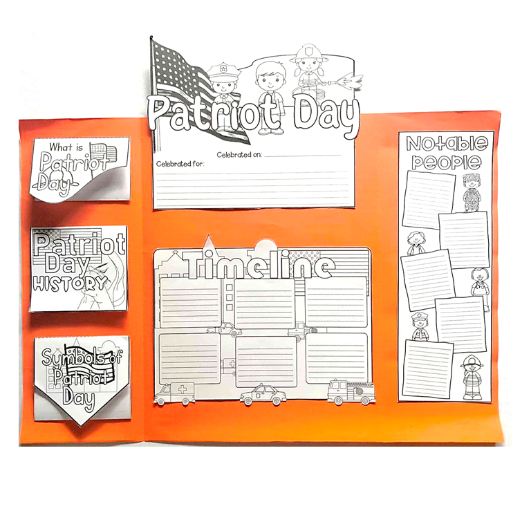 Patriot Day Lapbook with Reading Comprehension Activities | Teaching ...